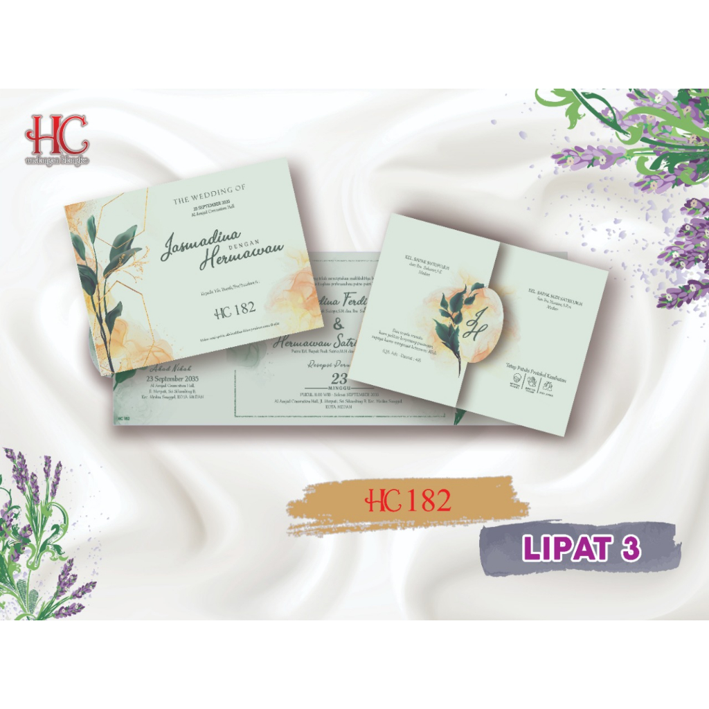 Jual Blangko Undangan HC 182 | Kertas Undangan Kosong Murah | Undangan ...