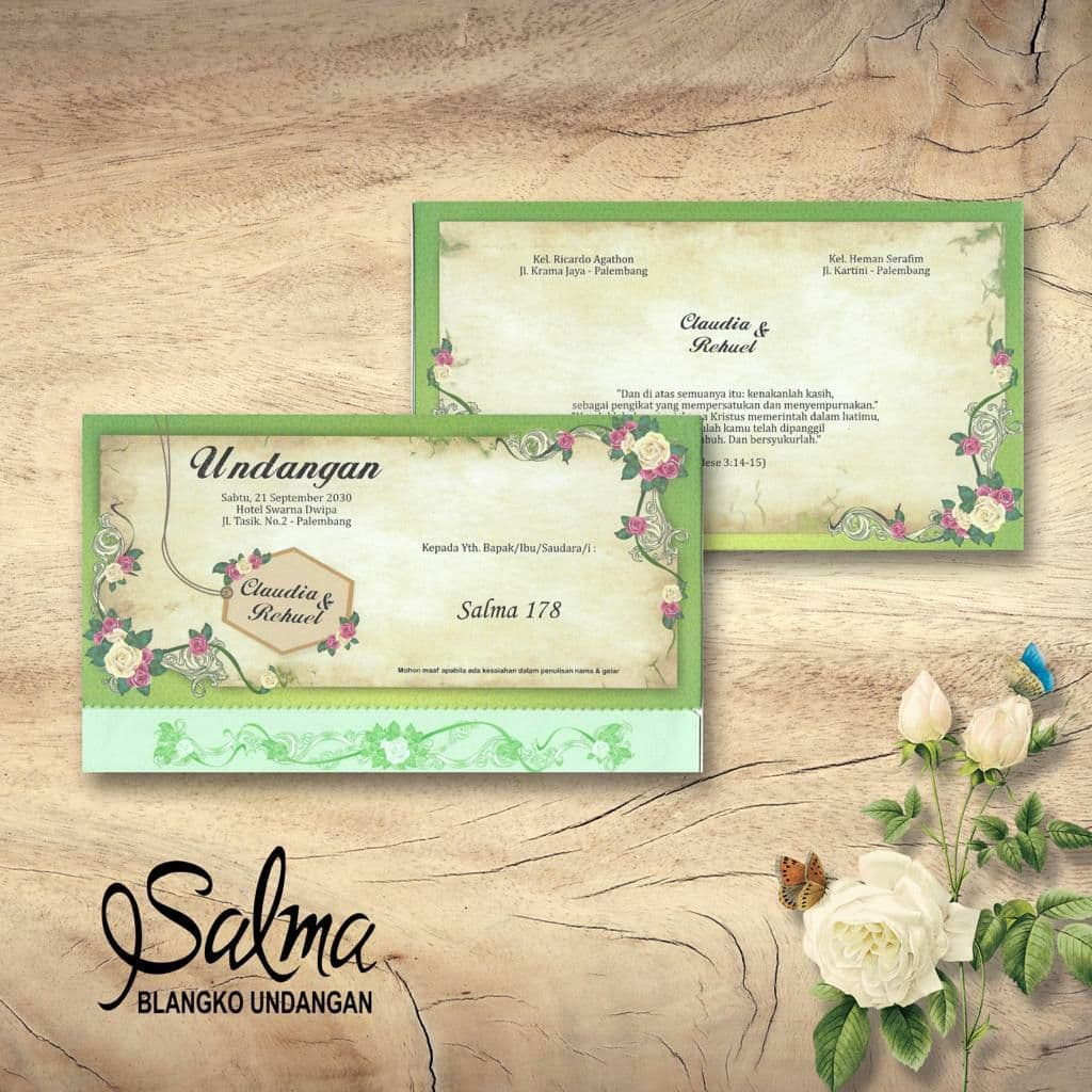Jual Blangko Undangan Salma 178 | Blangko Undangan | Undangan Murah | Kertas Undangan Kosong ...