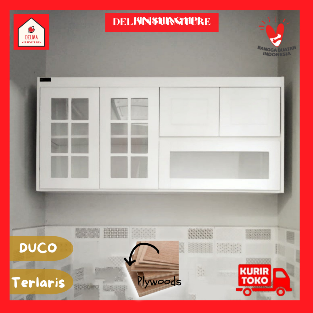 Jual kitchen set atas 4 pintu duco | Shopee Indonesia