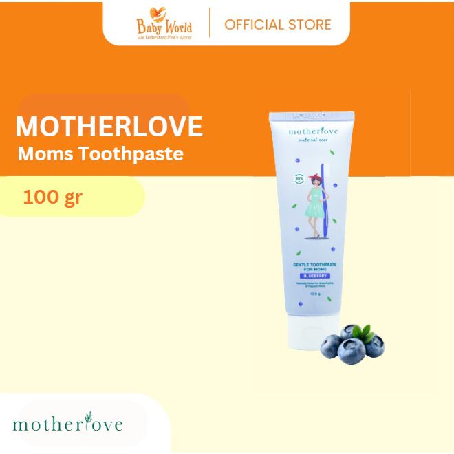 Jual MOTHERLOVE Moms Toothpaste 100gr - Blueberry | Shopee Indonesia