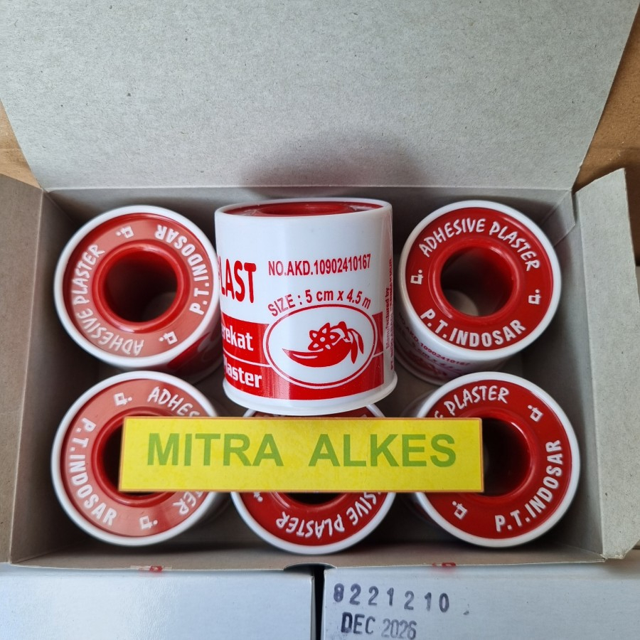 Jual Chilli Plast 5 cm x 4,5 m. Plaster Perekat 5cm x 4.5m. Plester ...