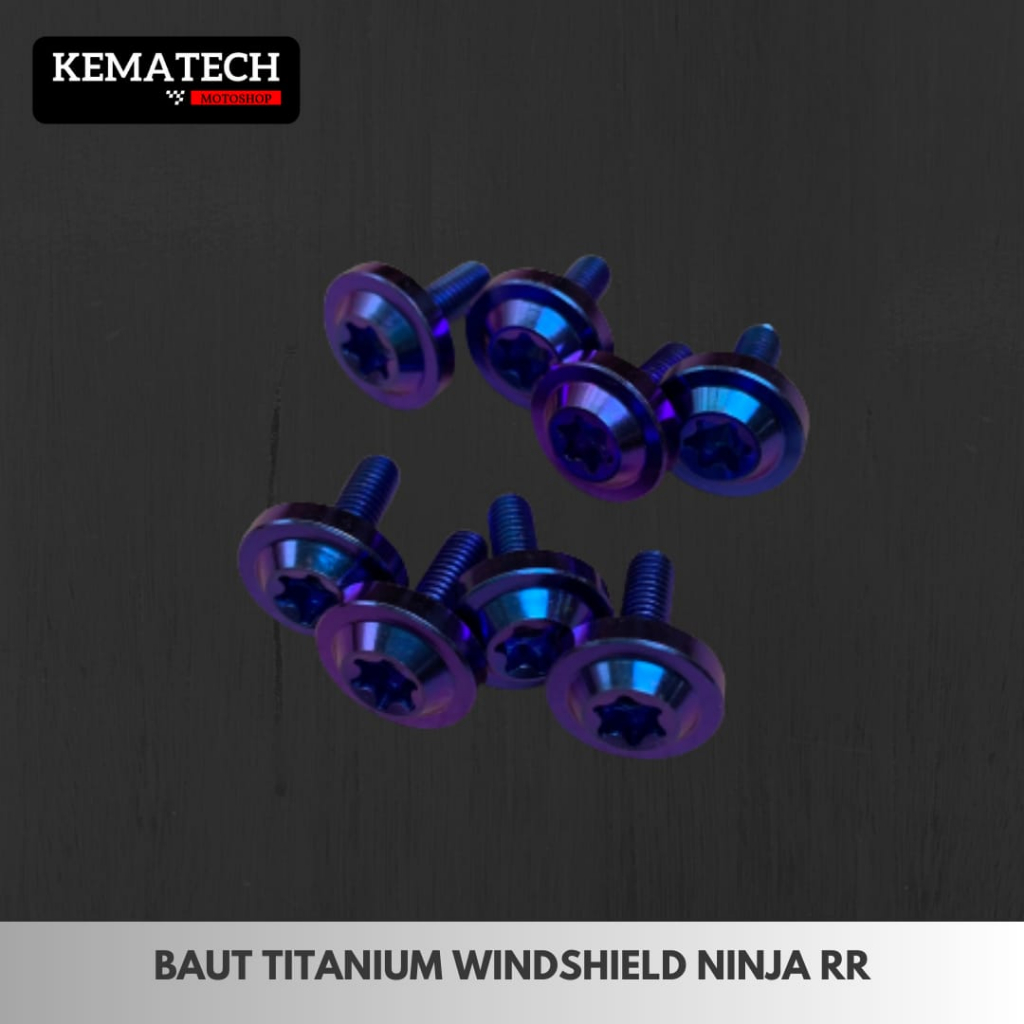 Jual BAUT TITANIUM WINDSHIELD NINJA RR | BAUT VISOR WINDSHIELD NINJA RR ...
