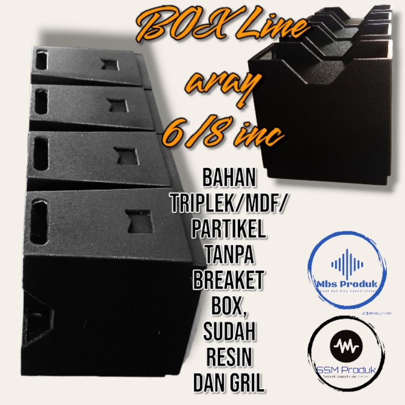 Jual BOX 6 INC LINE ARAY(RESIN)COSTUM | Shopee Indonesia