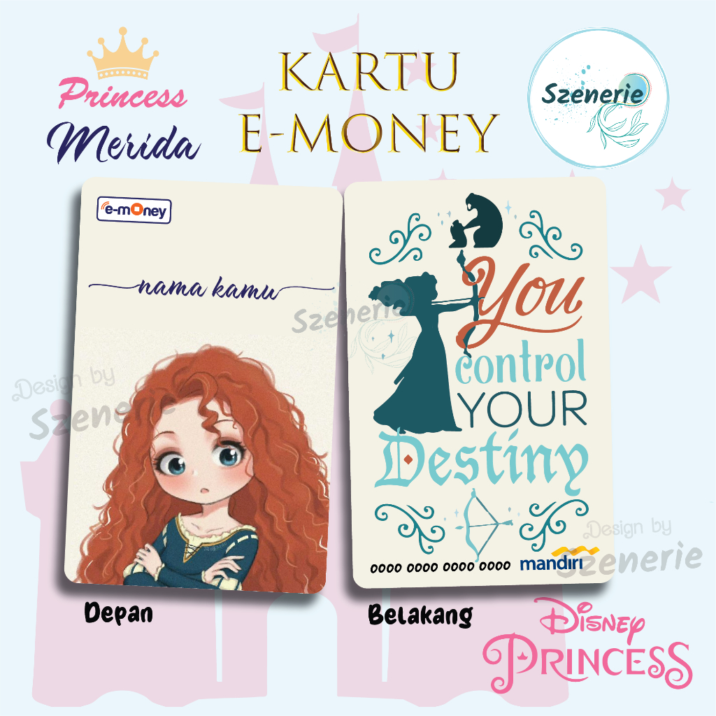 Jual Emoney Princess Disney Girl Cute Flazz gen 2 Kartu E-money Mandiri ...