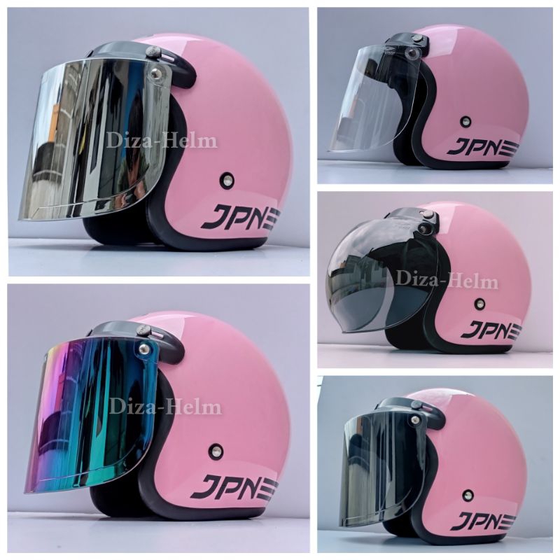 Jual Helm JPN Pink pastel Metalik | Shopee Indonesia