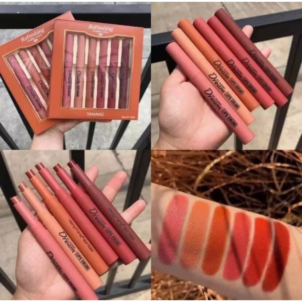 Jual [Dapat 6 PCS] Lipstick TANAKO Refreshing Sweet Dream Matte ...