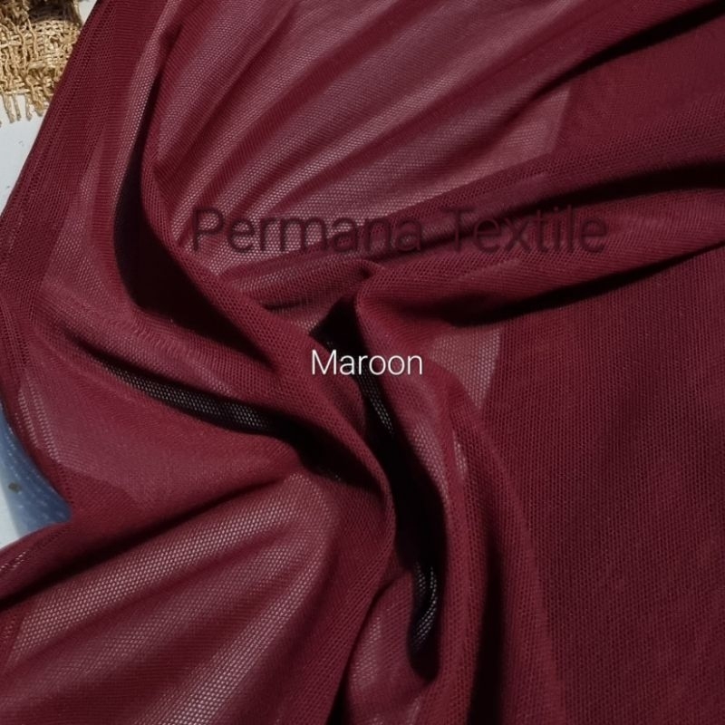 Jual Kain Tile Stretch | Tulle Spandek Korea | Bahan Mesh Polos Halus ...