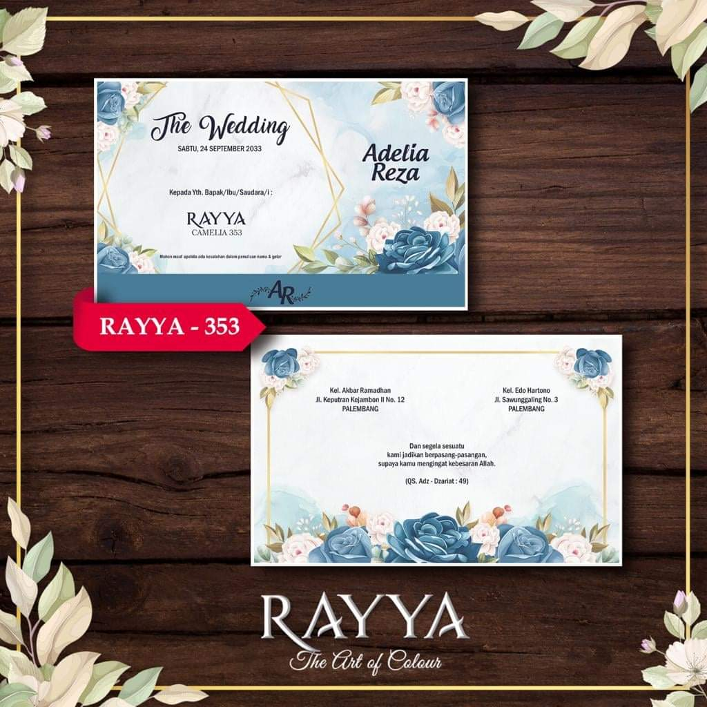 Jual Blangko Undangan Rayya 353 | Blangko Undangan | Undangan Murah ...