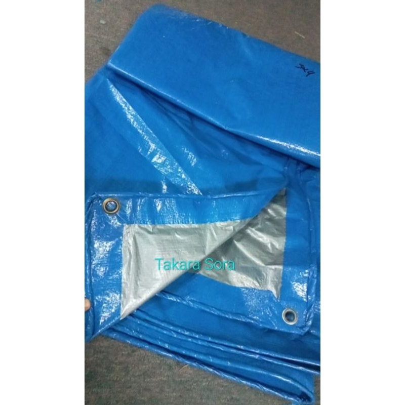 Jual Terpal (Sudah jadi) Bahan A3 Ukuran 2mx3m Biru Silver | Shopee ...
