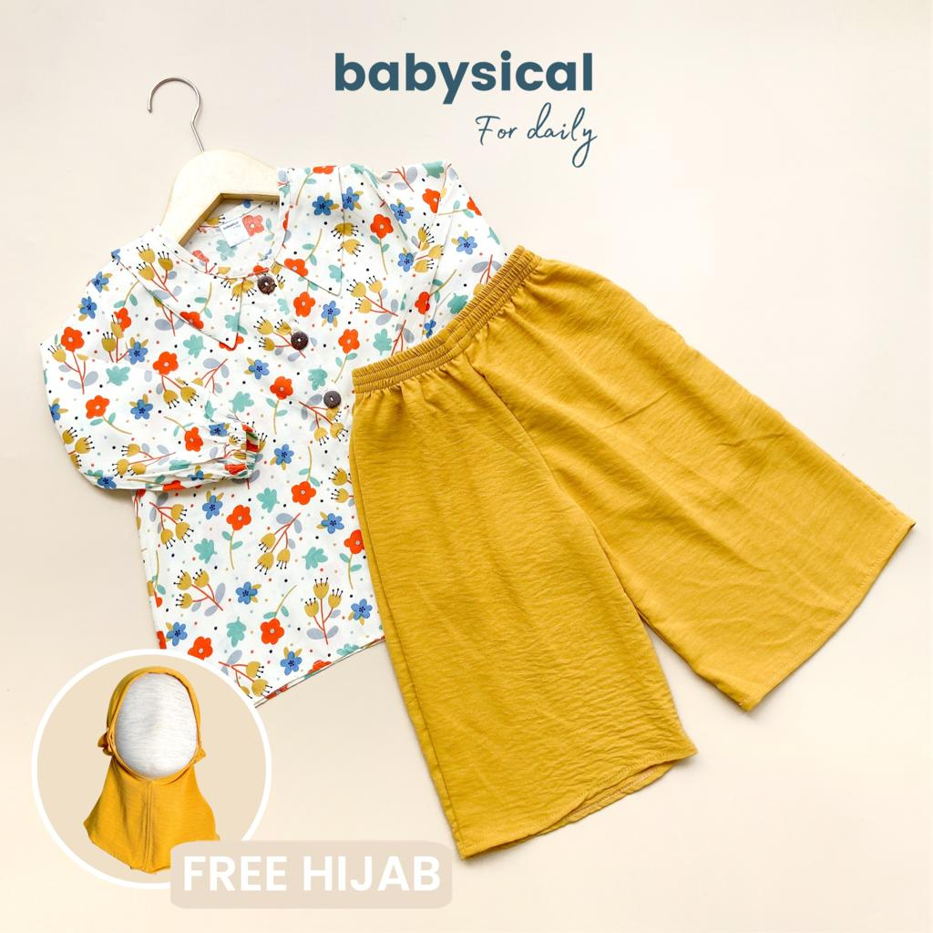 Jual BABYSICAL 1-6 Tahun ARRAYA SETCEL - Setelan Celana Tunik Baju Anak ...