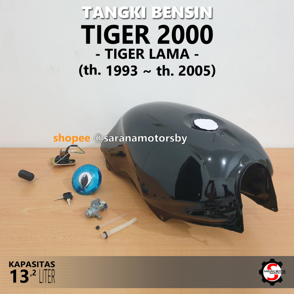 Jual Tangki Tengki Bensin Fuel Tank Honda Tiger 2000 Tiger Lama Hitam ...