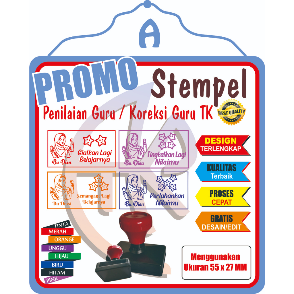 Jual stempel nilai guru 20 menit jadi | Shopee Indonesia
