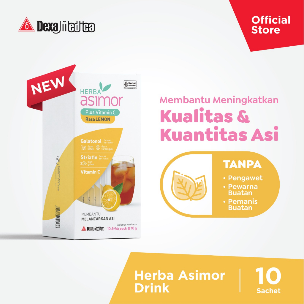 Jual Herba Asimor Drink Minuman ASI Booster Pelancar ASI - Rasa Lemon ...