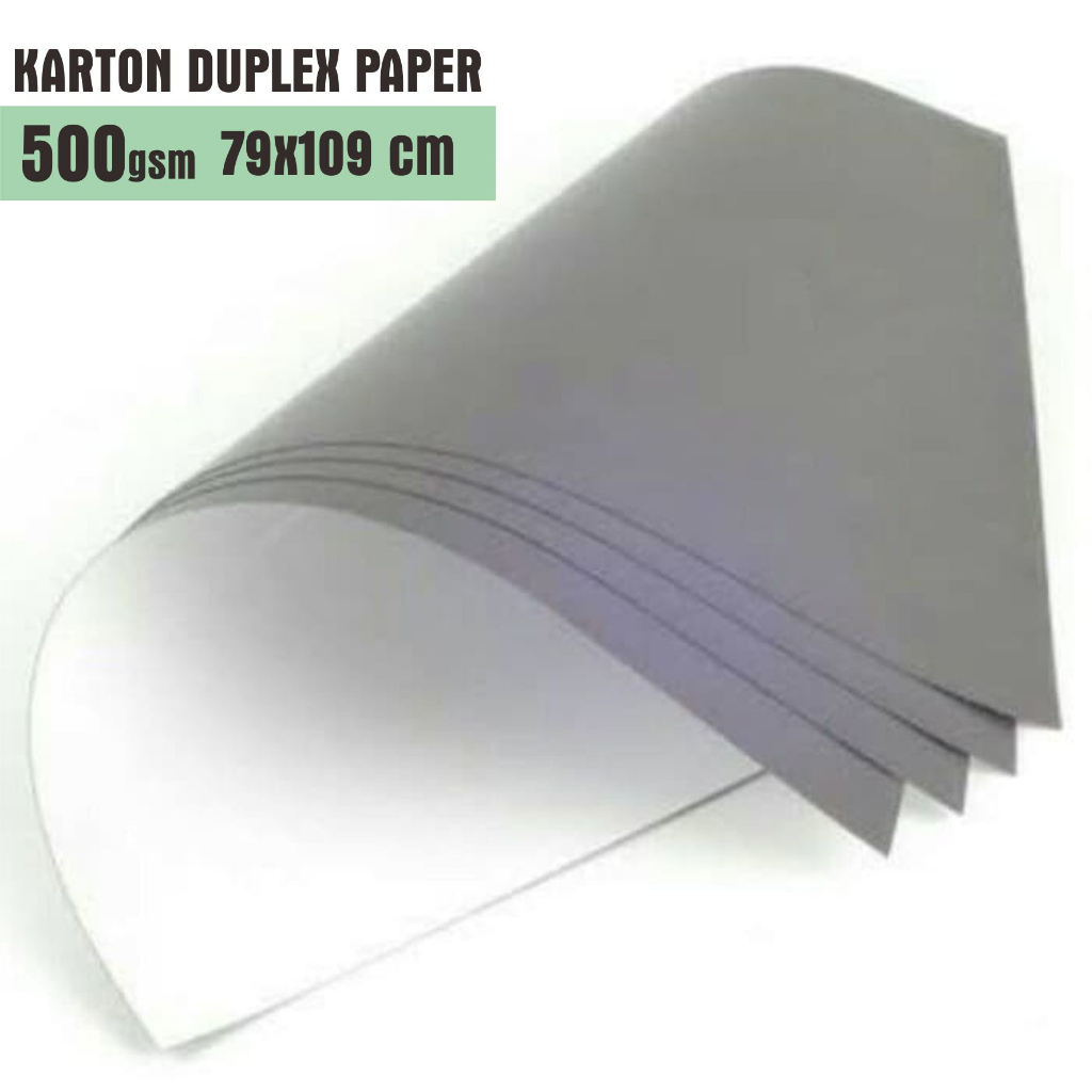 Jual Kertas Karton Tebal Duplex Paper 500 gsm - 79 cm x 109 cm Paper ...
