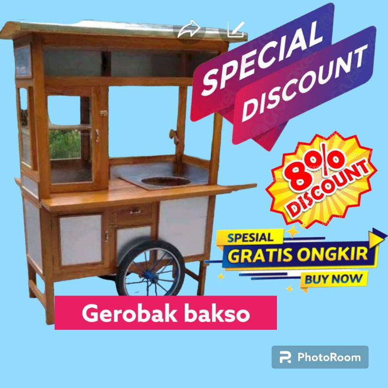 Jual gerobak bakso free ongkir | Shopee Indonesia