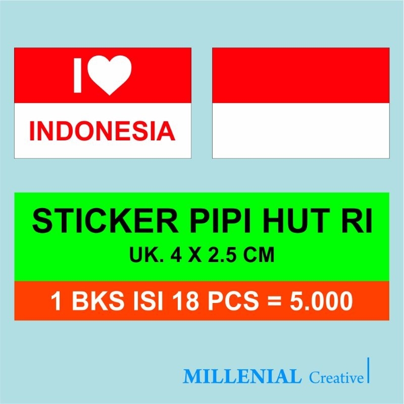 Jual Sticker Pipi HUT RI | Shopee Indonesia