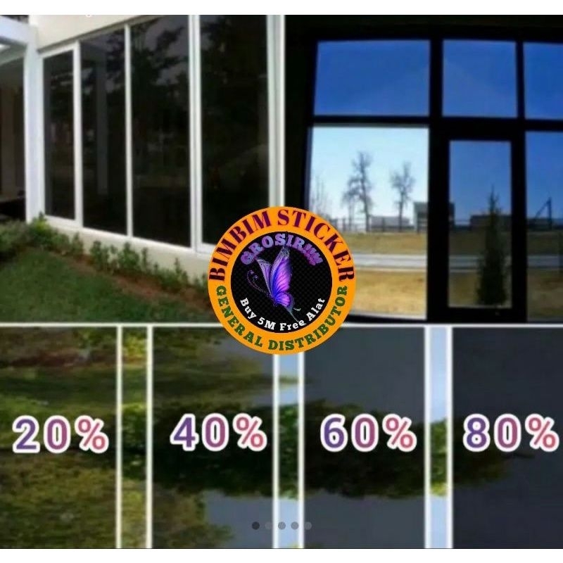 Jual KACA FILM ONE WAY KACA FILM RYBEN STICKER KACA SATU ARAH PEREDAM ...