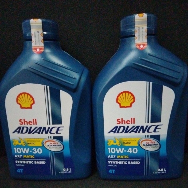 Jual Shell Advance AX7 AX7SC 10W40 10W30 0.8 L Shel Sell Sel AX 7 Oli ...