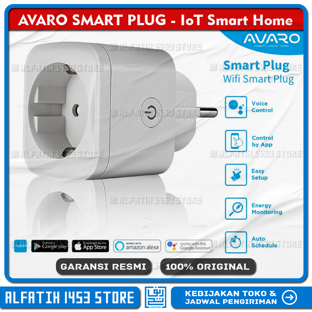 Jual AVARO Smart PLUG WiFi Wireless Colokan - IoT Smart Home | Shopee ...