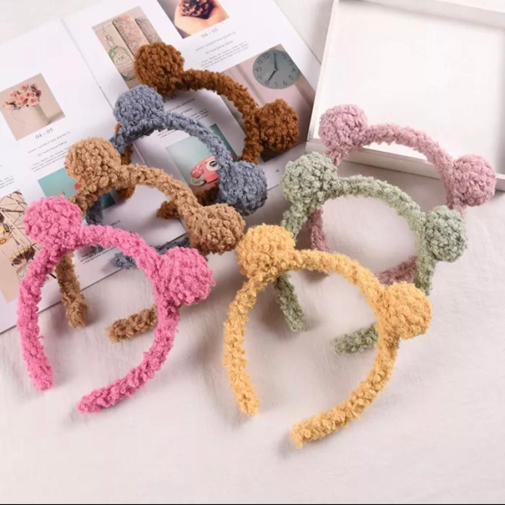 Jual BANDO WANITA KOREA CUTE LAMB POMPOM / BANDO BULU WOL DOMBA ...