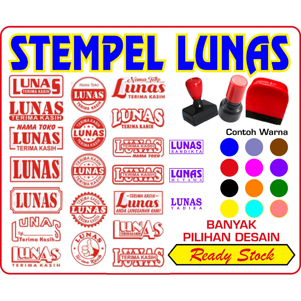 Jual STEMPEL LUNAS/ Stempel Otomatis Lunas | Shopee Indonesia