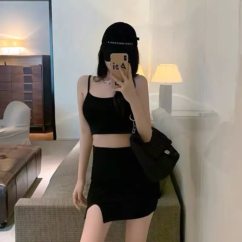 Jual Setelan korea oneseat tanktop rok mini model belahan paha ...