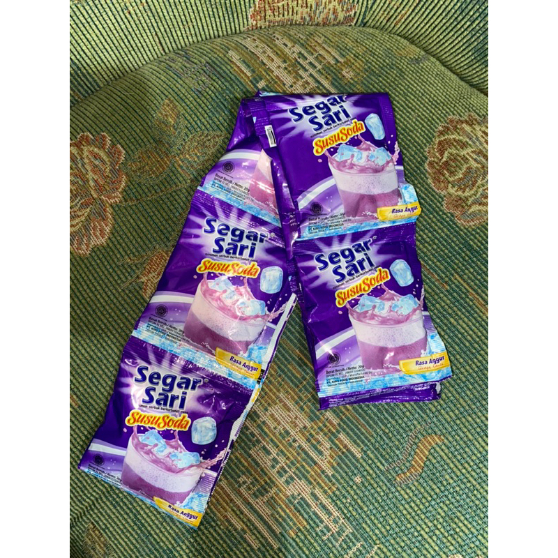 Jual SEGAR SARI SUSU SODA ANGGUR 1 RENCENG ISI 10PCS | Shopee Indonesia