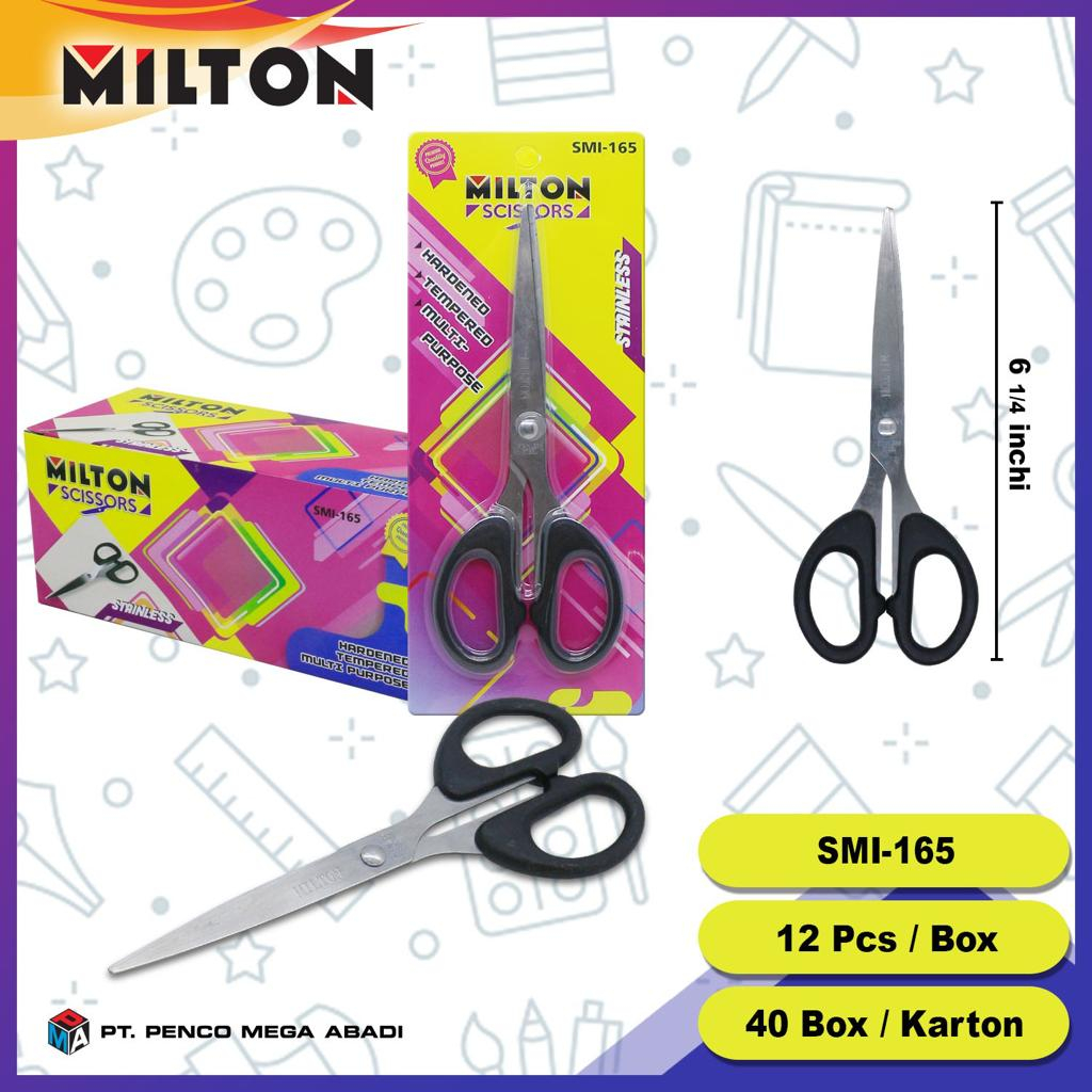 Jual MurahMurahATK Scissor / Gunting Milton SMI-165 / 1Karton | Shopee ...