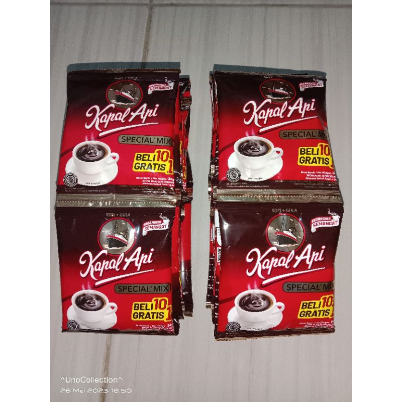 Jual KAPAL API SPECIAL MIX 1 RENCHENG 10 SACHET || KOPI HITAM PLUS GULA ...