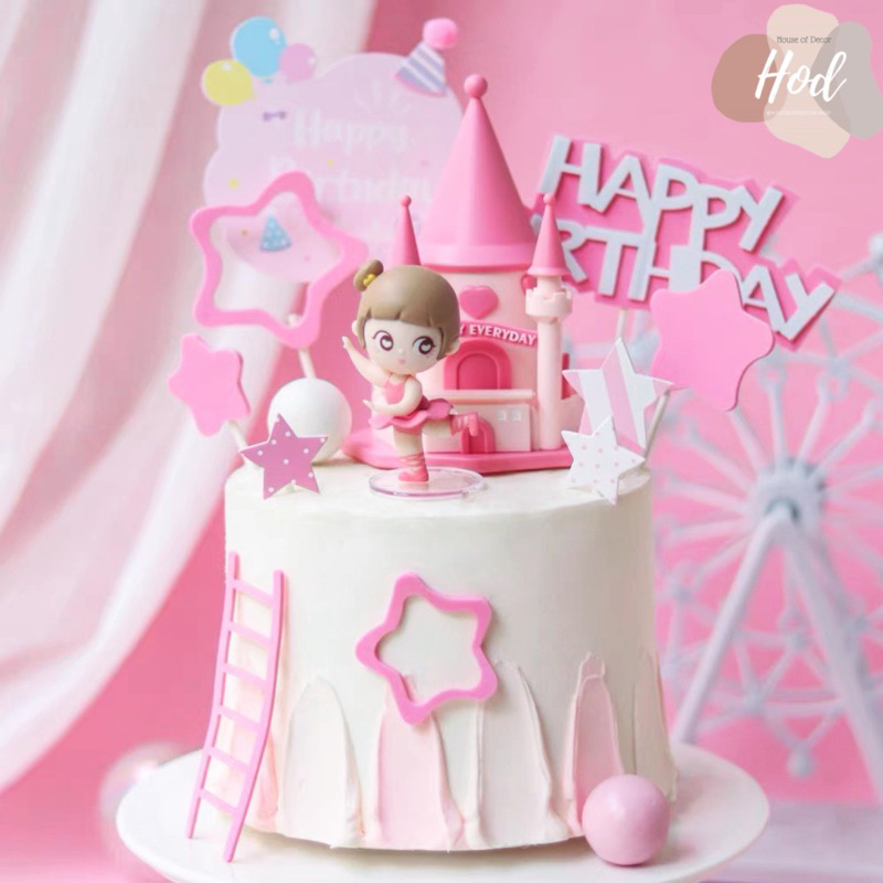 Jual Topper Ballerina Hiasan Kue Penari Ballet Tema Balet Gips Girl ...