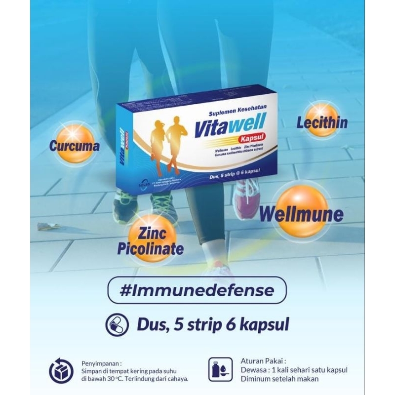 Jual VITAWELL Kapsul - Suplemen Kesehatan (30's /Dus) | Shopee Indonesia