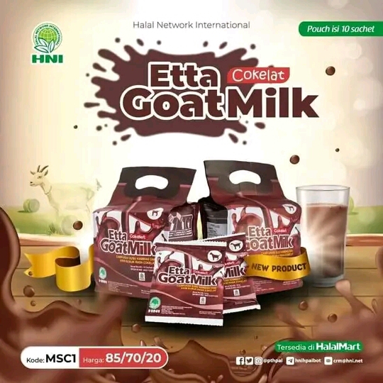 Jual EGM Coklat - Etta Goat Milk Coklat HNI - HPAI isi 10 saset ...