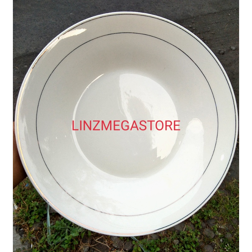 Jual Piring Keramik 9" List Emas Dinasty | Piring Perasmanan 9" | Harga ...