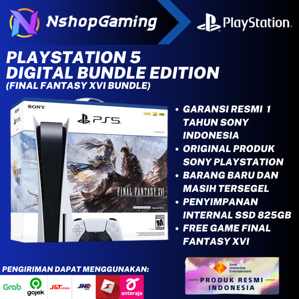 Jual Playstation 5 Disc Version - Final Fantasy Bundle Edition (Sony ID ...