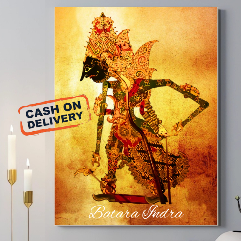 Jual Poster Wayang Kulit Batara Indra Untuk Hiasan Dinding Atau Wall ...
