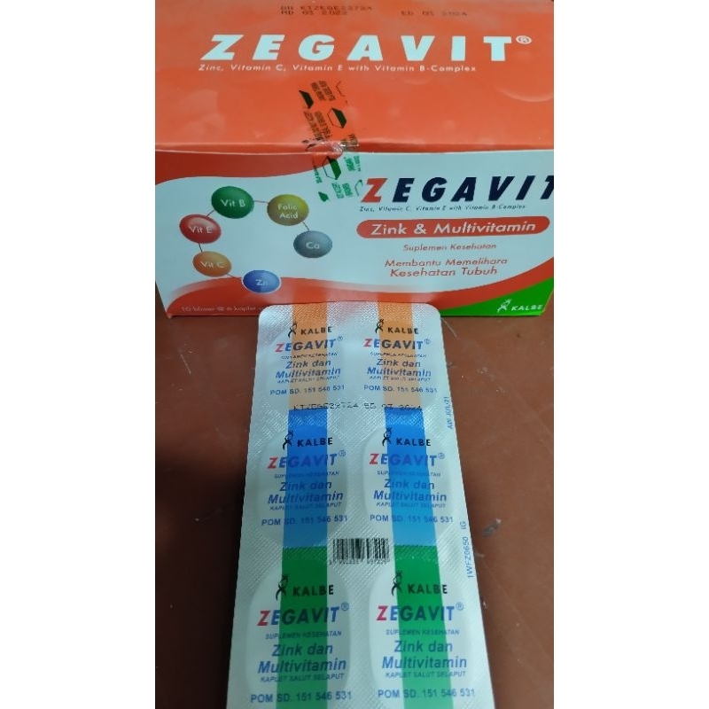 Jual Zegavit Strip isi 6 Kaplet/Suplemen Zinc dan Multivitamin | Shopee ...