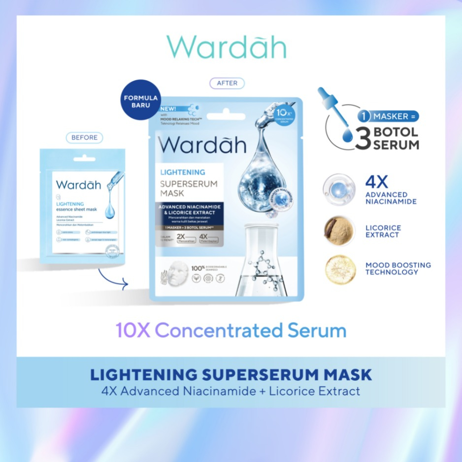 Jual Wardah Lightening Essence Sheet Mask 20 ml - Masker Lembar ...