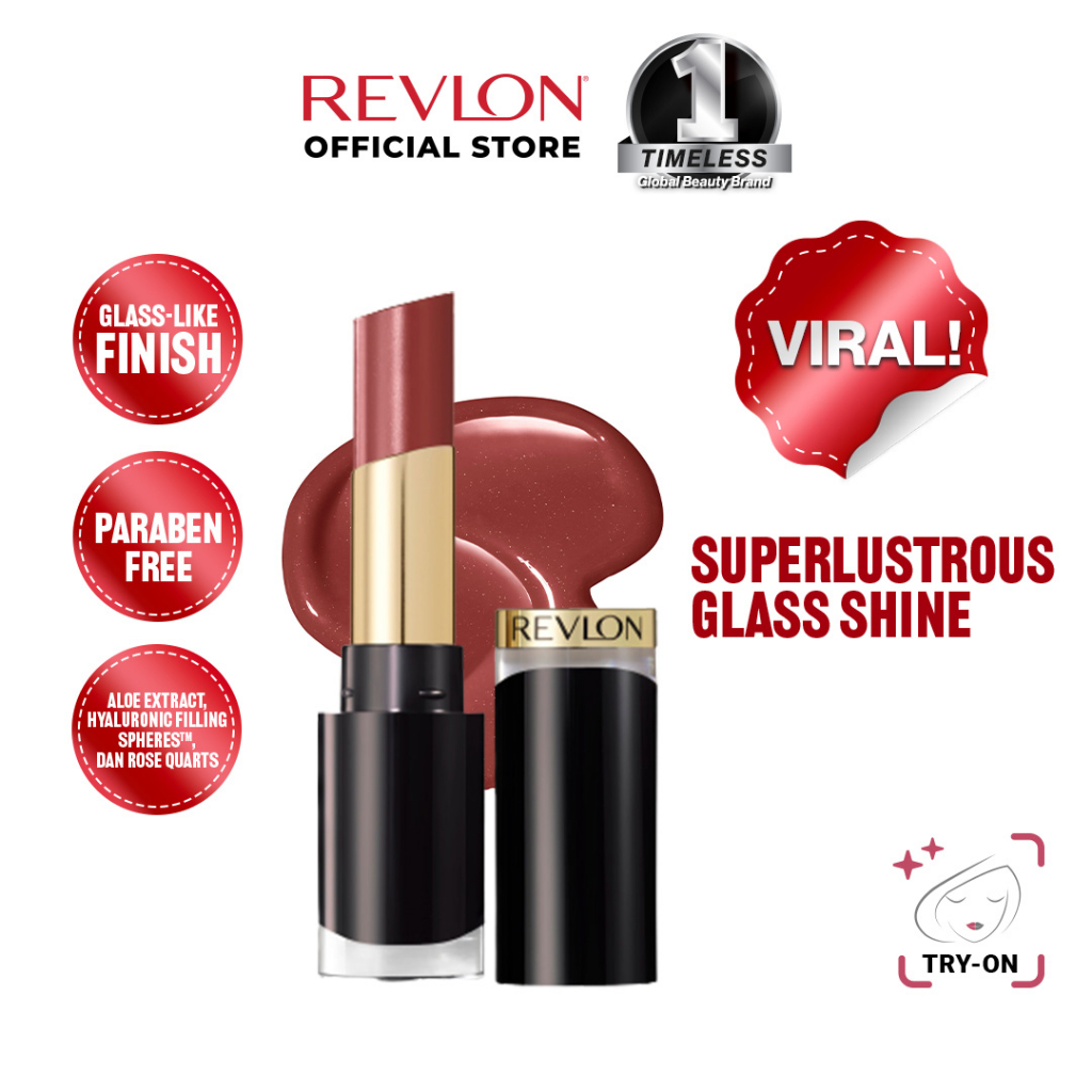 Jual Revlon Superlustrous Glass Shine (Lipstick VIRAL super glossy ...