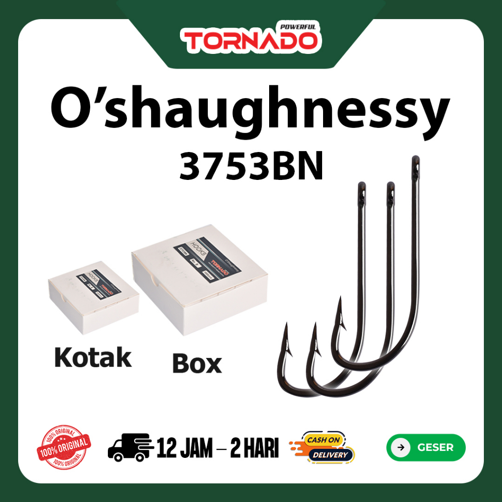 Jual KAIL PANCING TORNADO 3753BN ISI 100PCS | BLACK | SALTWATER GAME ...