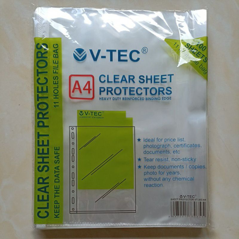Jual Clear Sheet Protector A4 / F4 Plastik File Folder (100 Lembar) | Shopee Indonesia