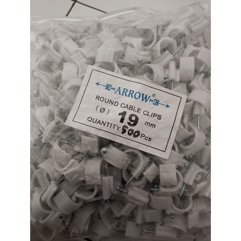 Jual klem kabel no. 19 klem pipa listrik paku beton asli | Shopee Indonesia