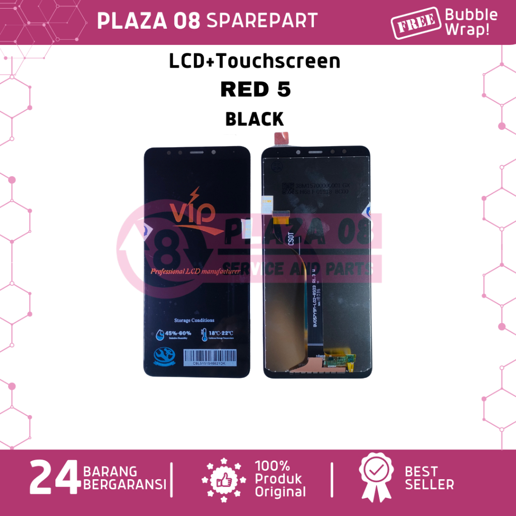 Jual LCD + Touchscreen RED 5 (BLACK/WHITE) | Shopee Indonesia