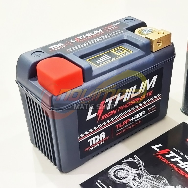 Jual Aki Motor TDR Racing Lithium Iron Phosphate Battery TLFP-14BR 12V ...