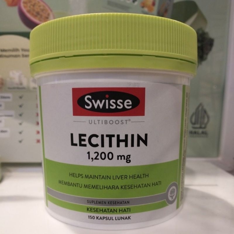 Jual swisse lecithin 1200mg (150 kapsules) ekstrak kedelai, vitamin ...