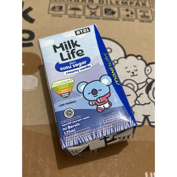 Jual Susu UHT MILK LIFE BT21 115ML VANILA MURAH HADIAH ULANG TAHUN ...