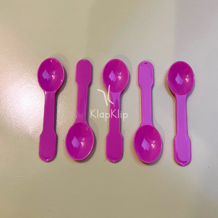 Jual 100pcs Sendok Jelly Plastik / Sendok Plastik Ice Cream / Sendok ...