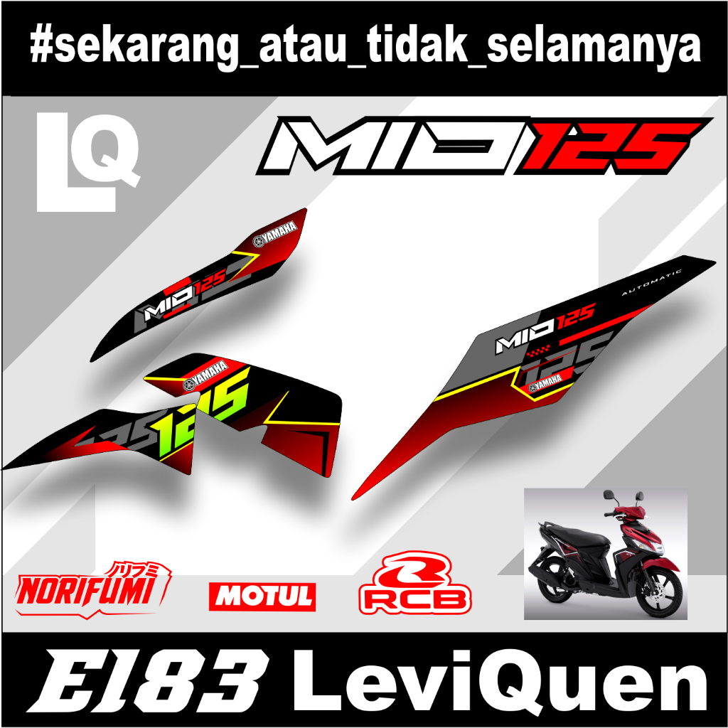 Jual Sticker Striping mio m3 (el83) - decal Stiker setriping Variasi ...