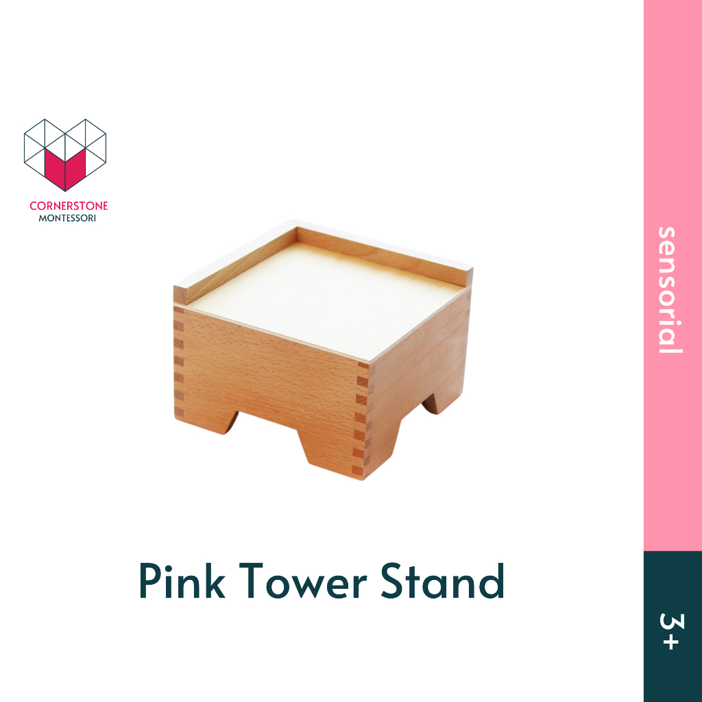 Jual Cornerstone Montessori Classic Pink Tower Stand - Montessori ...