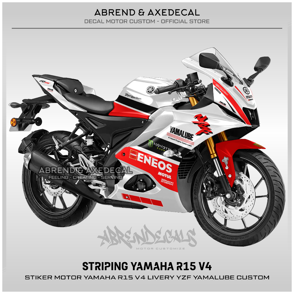 Jual STRIPING YAMAHA R15 V4 YZF GRAFIS YAMALUBE ENEOS RACING / STIKER ...