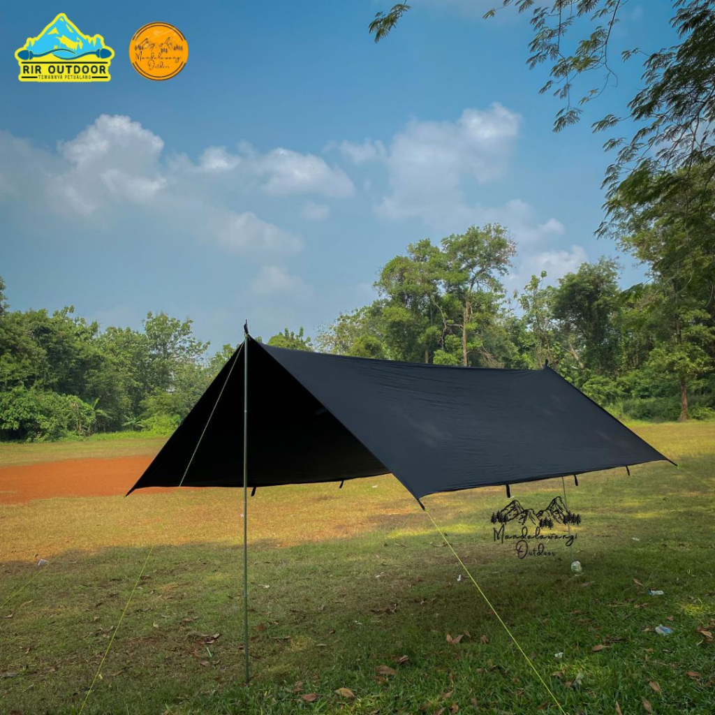 Jual FLYSHEET TENDA WATERPROOF 20D NYLON PU 5000 4X6 METER TAHAN CUACA ...